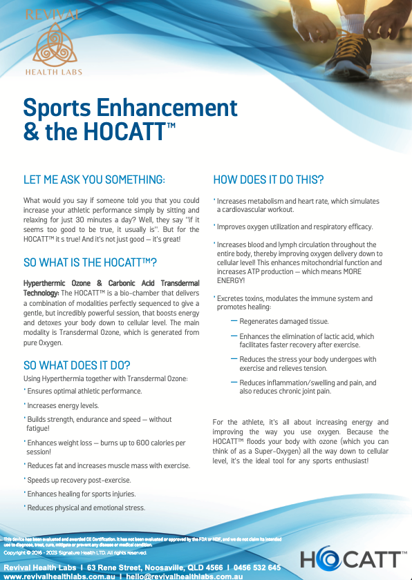 HOCATT - Future of Wellness With Revival Health Labs